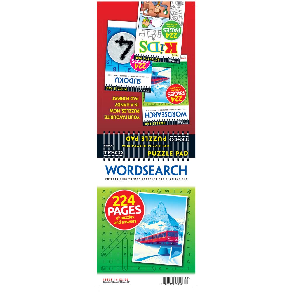 TESCO WORDSEARCH PUZZLE PAD - Retail Subscriptions
